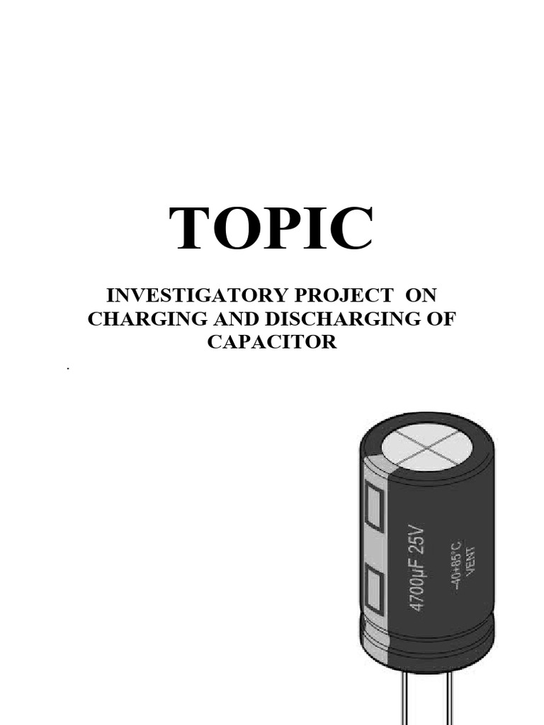 Capacitor Project | PDF Capacitor Project | PDF