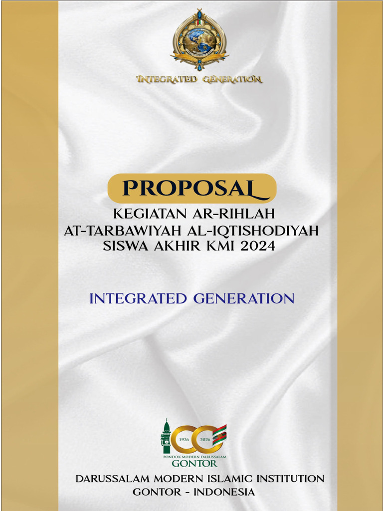 Proposal Rihlah Siswa Akhir Kmi 2024 | PDF