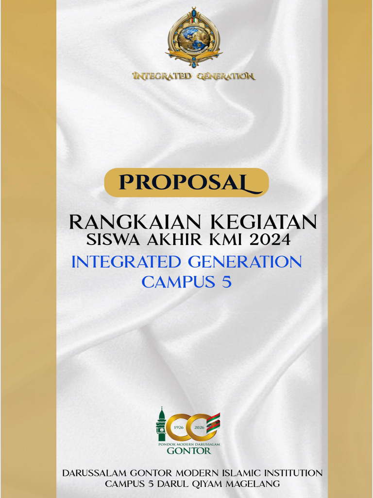 Proposal Pksa Gontor Kampus 5 Fix Bismillah Pdf