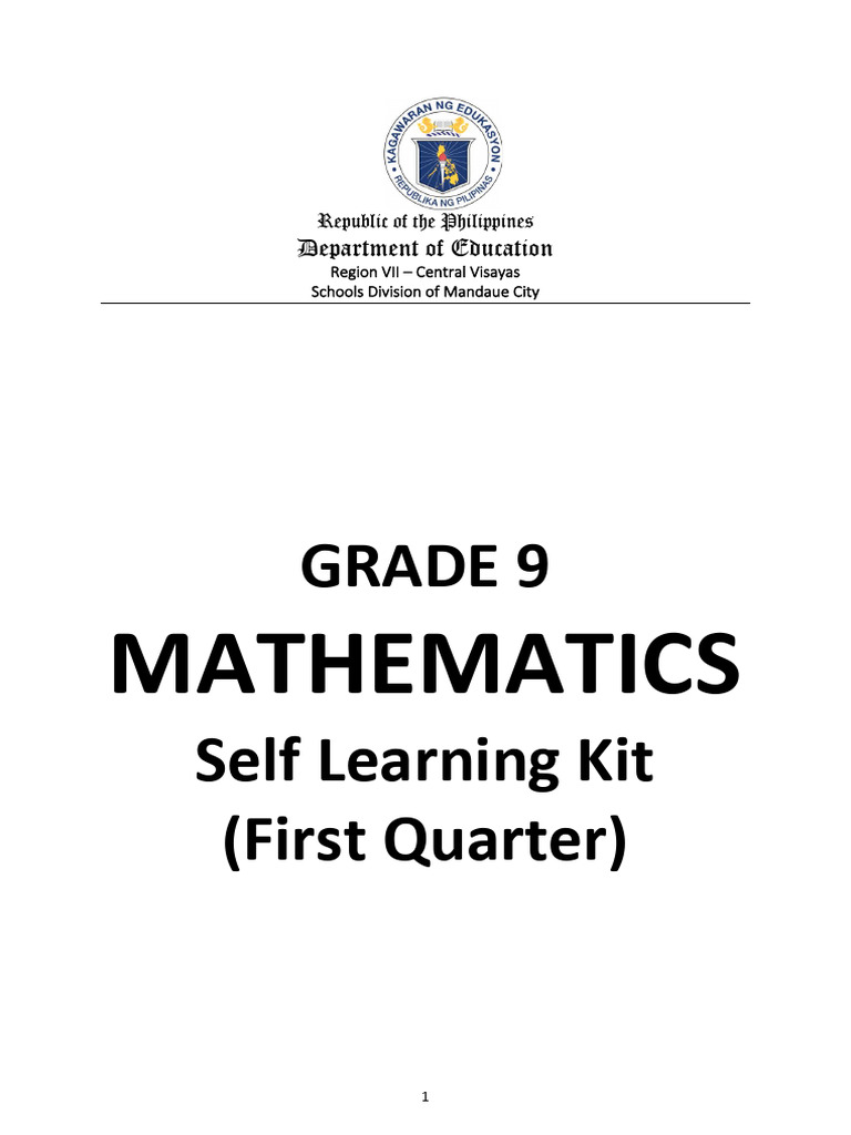 Math 9 Q1 W1 | PDF