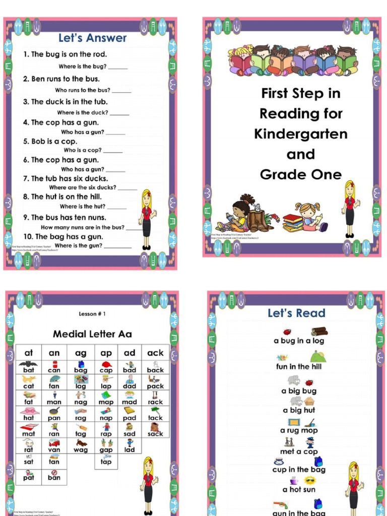 First Step in Reading Booklet | PDF