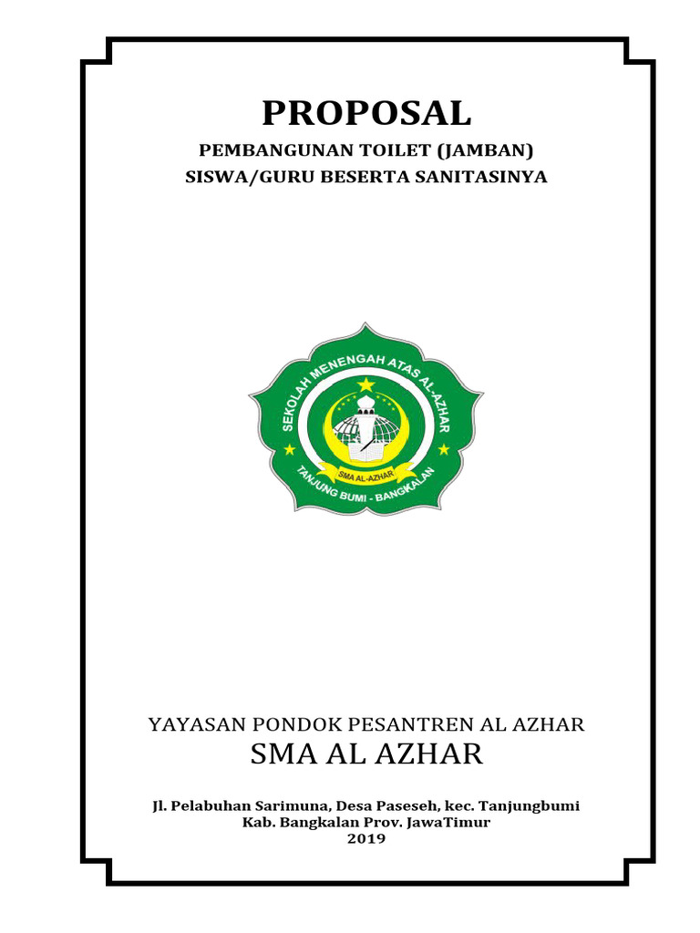 Proposal Toilet | PDF