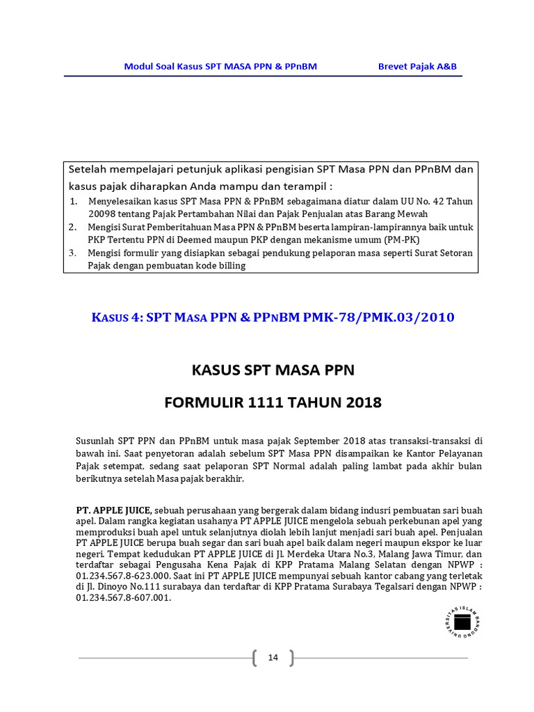 Soal Latihan PPN | PDF