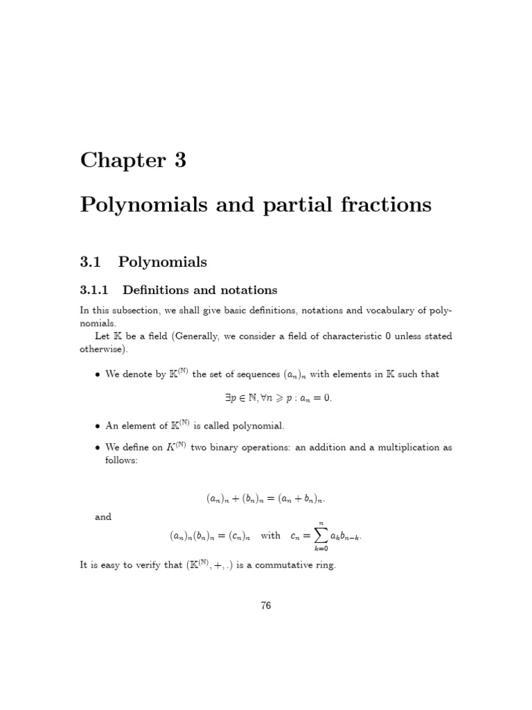 Polynomials | PDF | Polynomial | Factorization