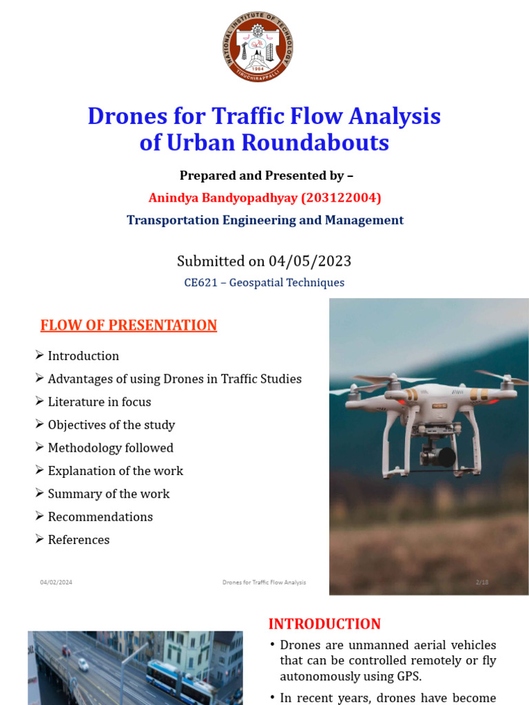 Drones For Traffic Flow Analysis of Urban Roundabouts | PDF | Unmanned Aerial Vehicle | Traffic