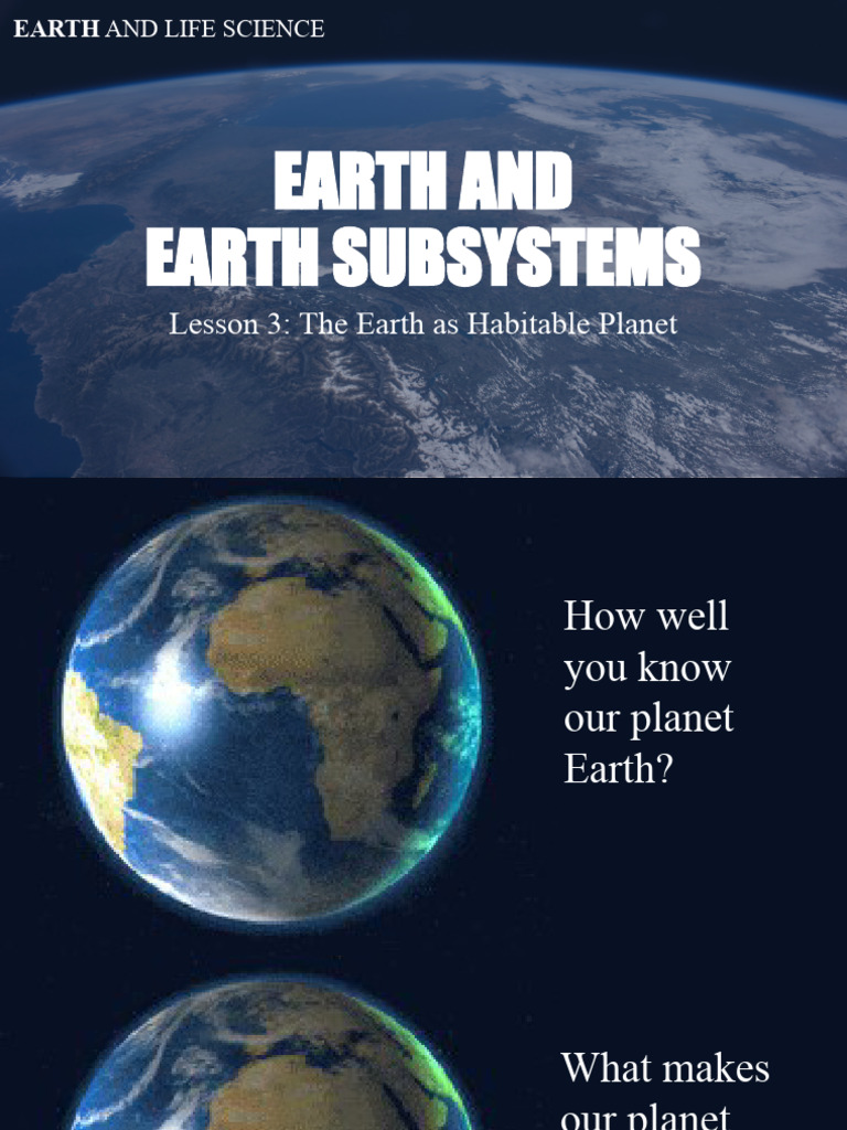 03 The Earth As Habitable Planet | PDF