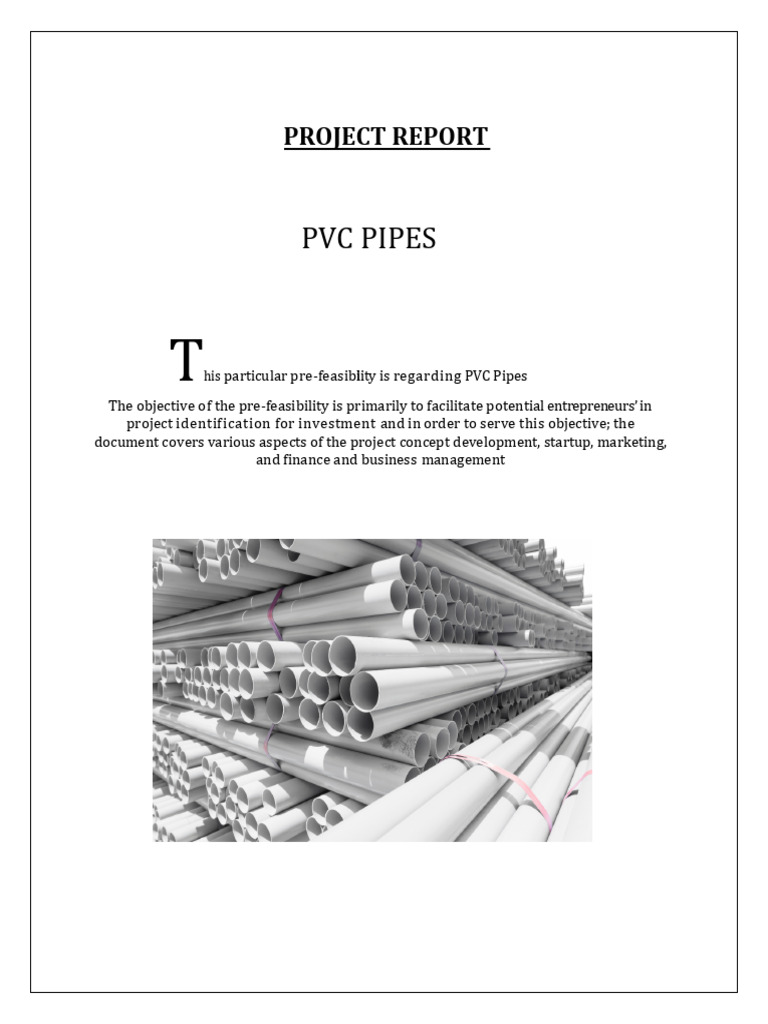 PVC Pipe Project Report Humcf0 | PDF | Plumbing | Polyvinyl Chloride
