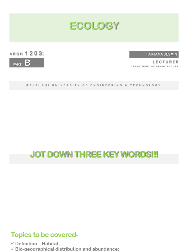 Understanding Ecology: Key Concepts | PDF | Ecology | Nature