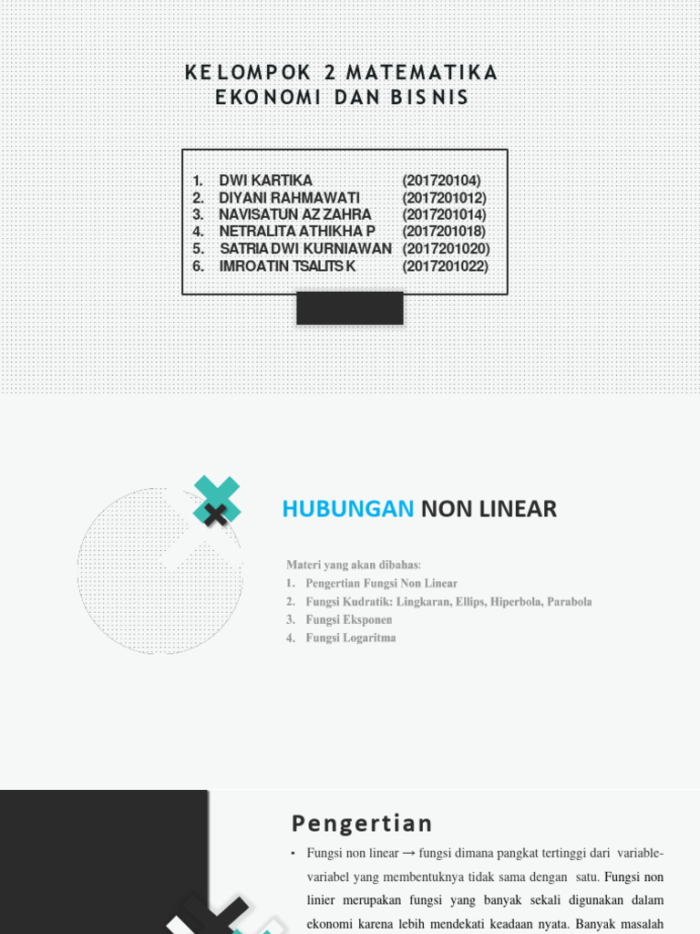 (Kel. 2) Hubungan Non Linear | PDF | Metode & Bahan Ajar