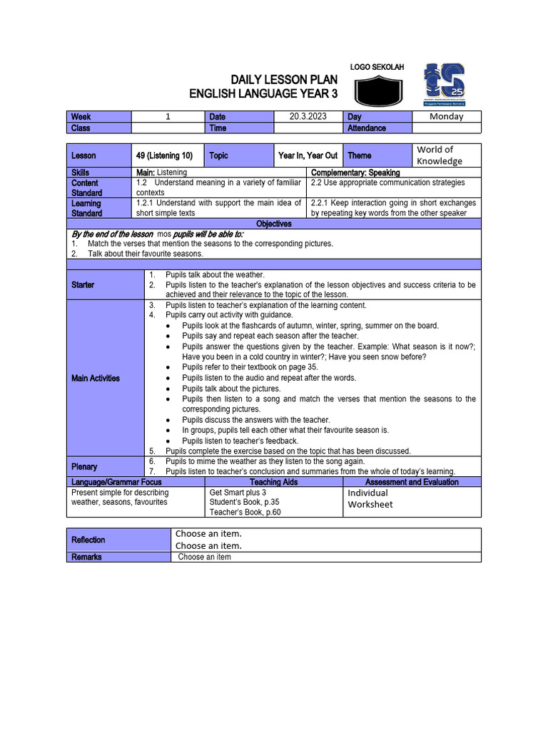 Year In, Year Out (Lesson 49 - 64) | PDF