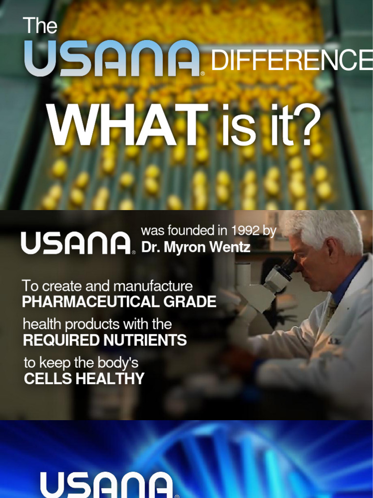 USANA Difference | PDF | Vitamin E | Dietary Supplements