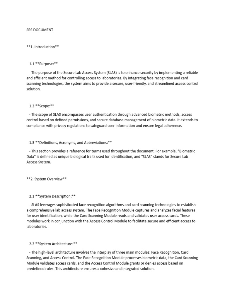 SRS Document | PDF