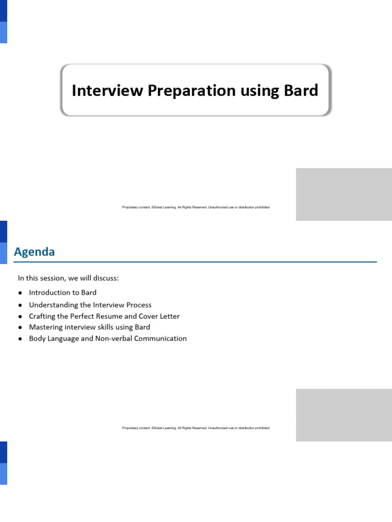 Interview Preparation Using Bard | PDF