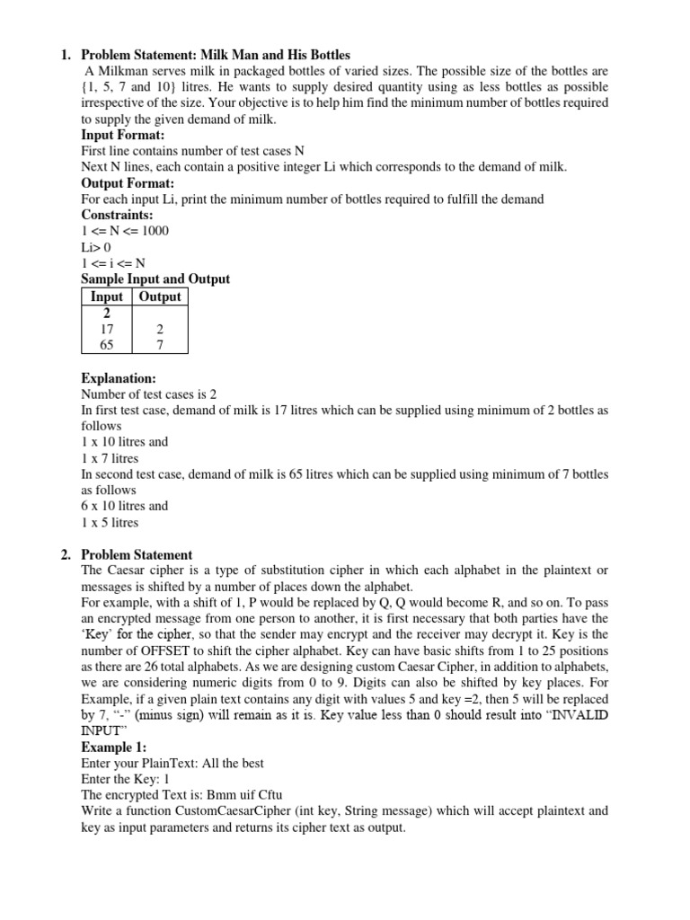 Programming Questions | PDF | Applied Mathematics