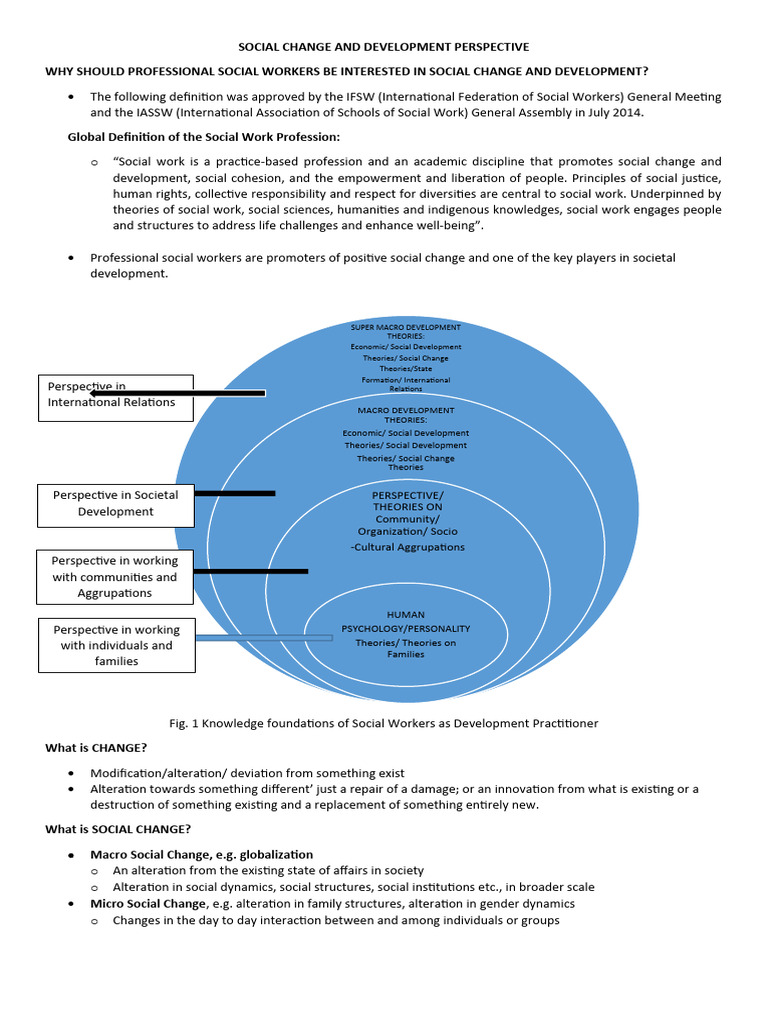 Summary of Social Change in Development Perspective | Download Free PDF | Human Development ...
