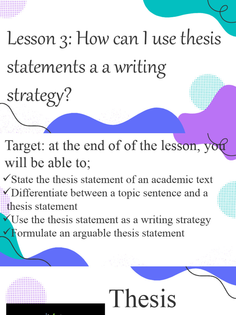 Mastering Thesis Statements in Writing | PDF | Self-Improvement