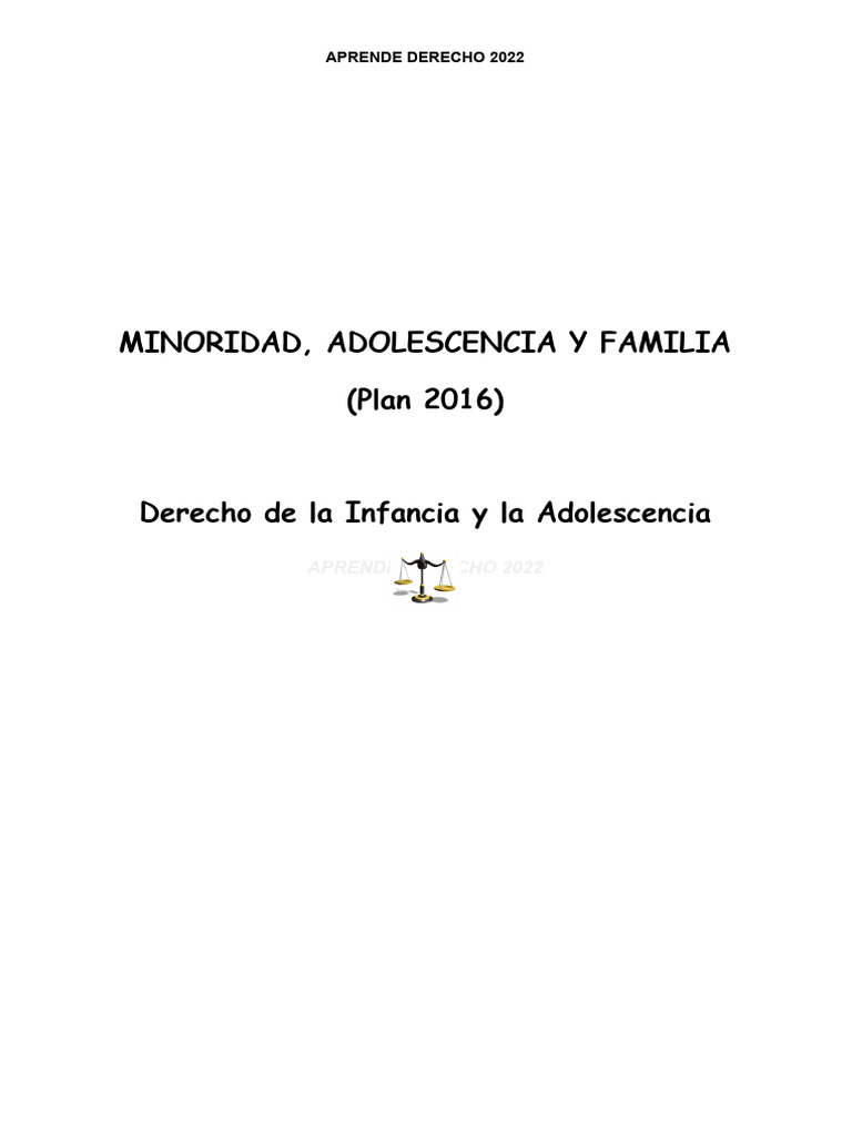 MINORIDAD | PDF | Adopción | Derechos de los niños