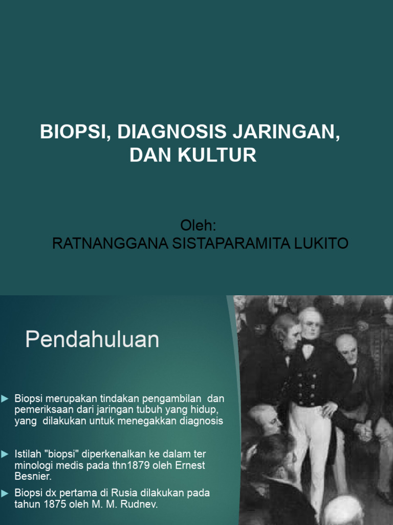 Biopsi, Diagnosis Jaringan, Dan Kultur | PDF | Sains & Matematika