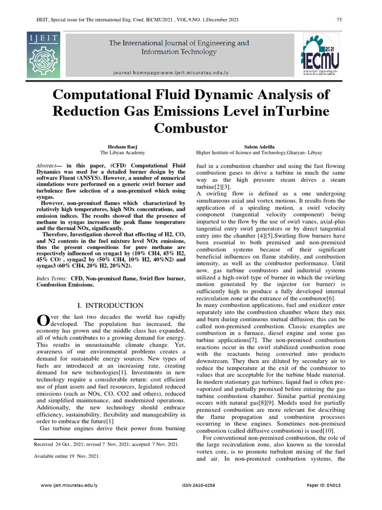 Computational Fluid Dynamic Analysis of | PDF