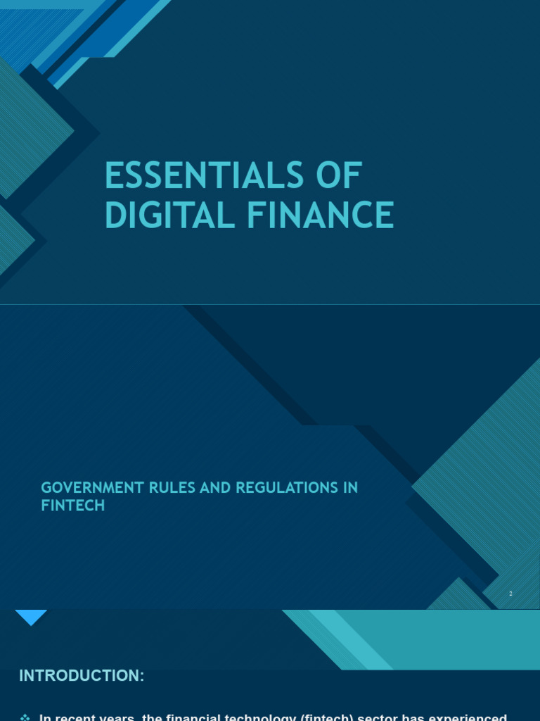 Essentials of Digital Finance | PDF