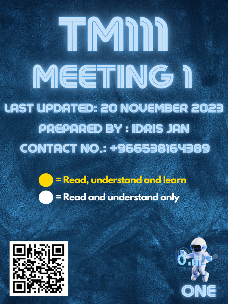 TM111 - Meeting 1 - Idris | PDF | Spamming | Internet Forum