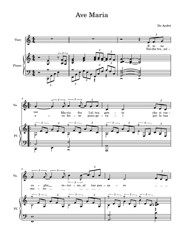 Ave - Maria de Andrè | PDF