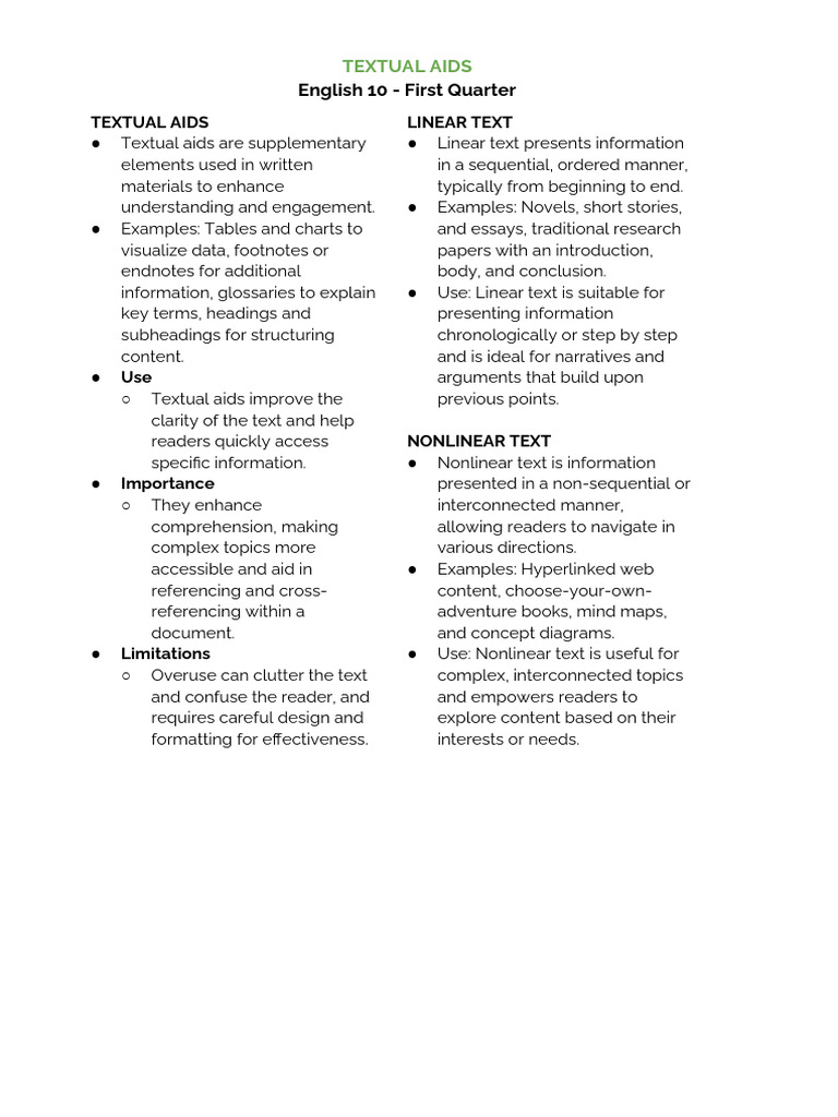 Textual Aids Elements of Plot | PDF | Career & Growth | Language Arts ...