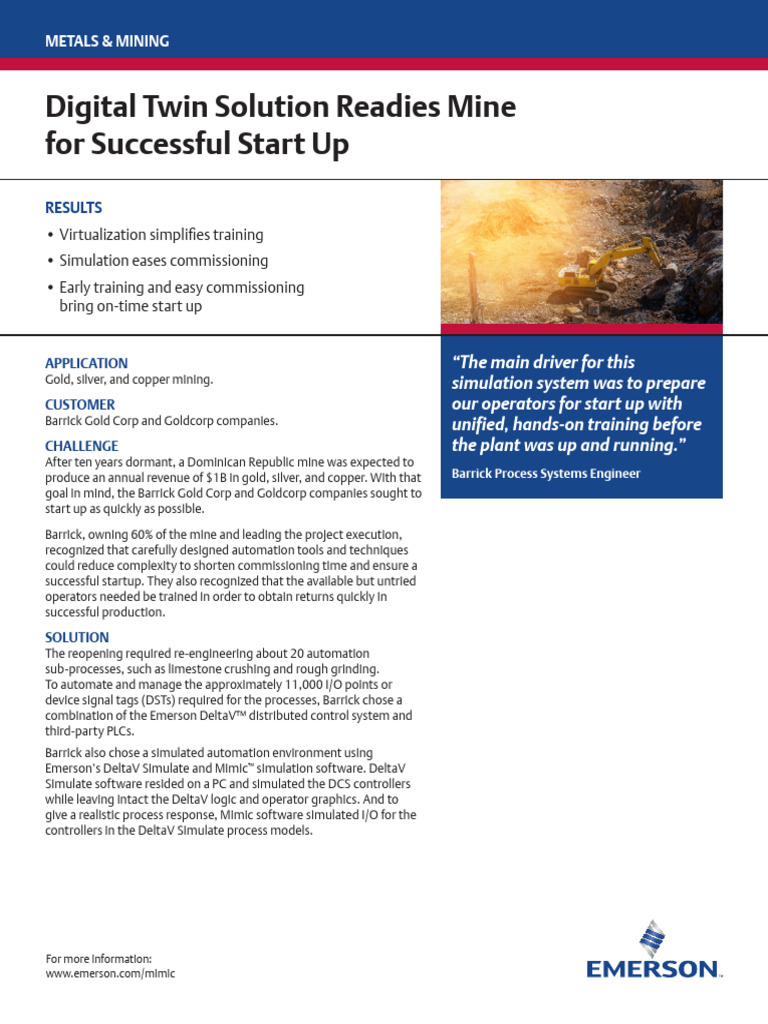 Proven Result Digital Twin Solution Readies Mine For Successful Start Up Mimic en 6574564 ...