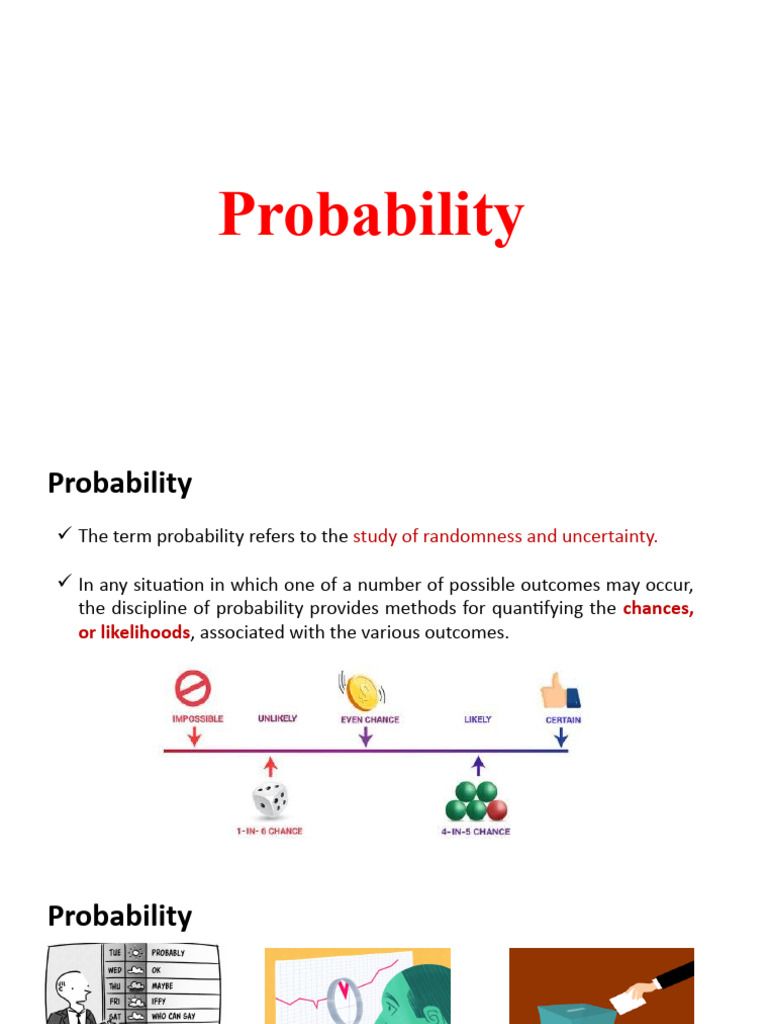 Probability | PDF | Experiment | Sampling (Statistics)