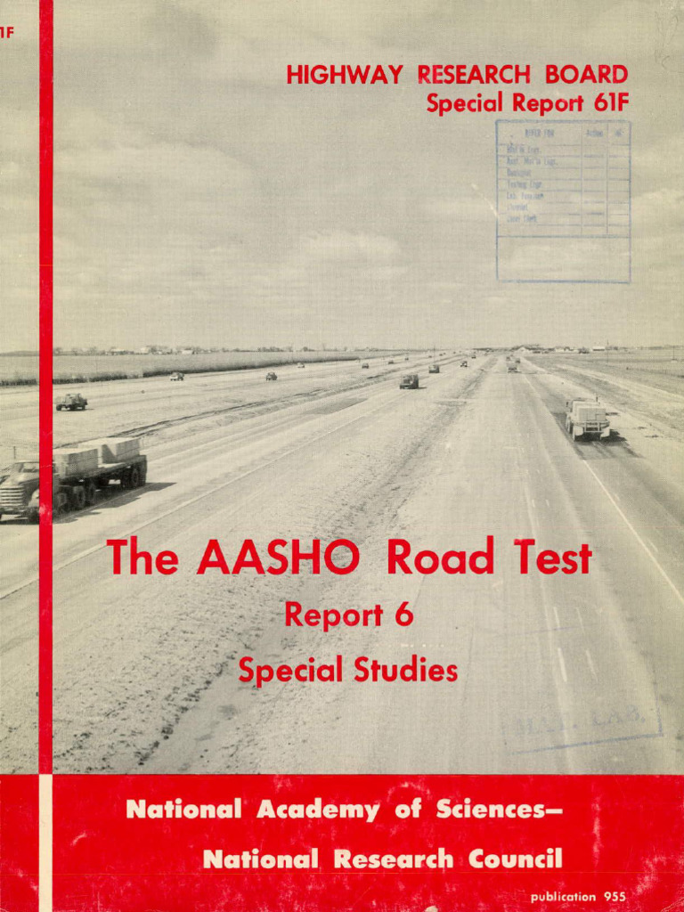 The AASHO Road Test: Report 6 | PDF | Road Surface | Bridge