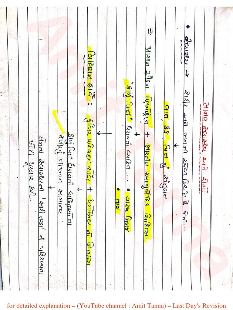 Last Day Revision with Amit Tanna | PDF | You Tube