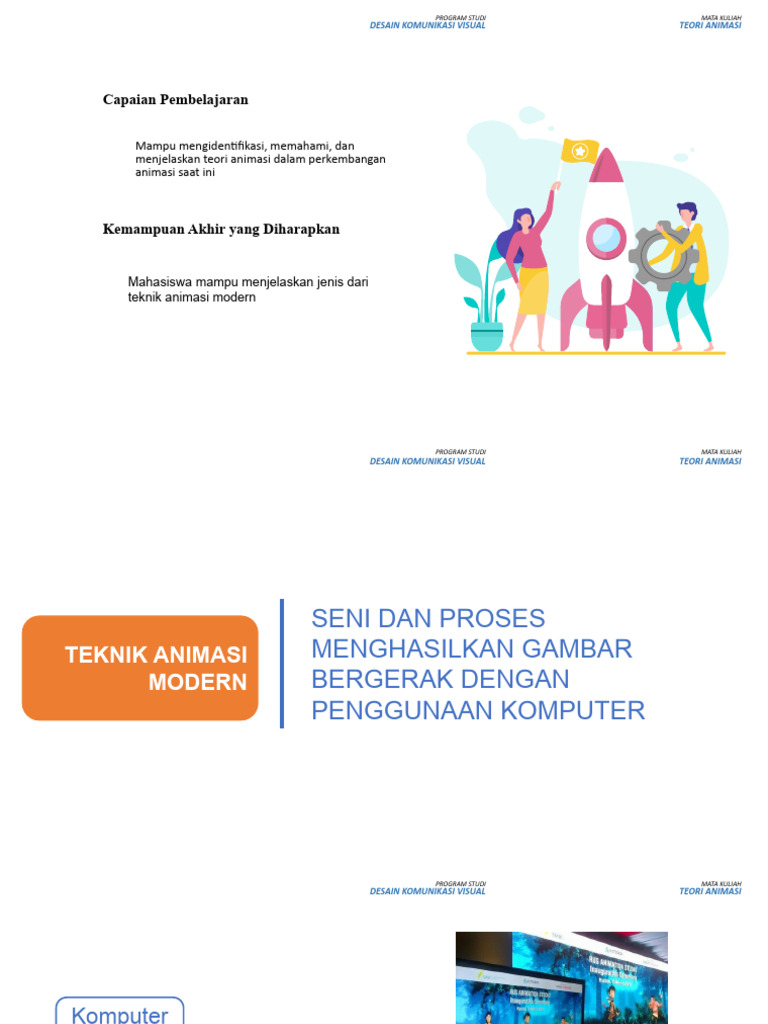 #5 Teknik Animasi Modern FIX | PDF | Komputer
