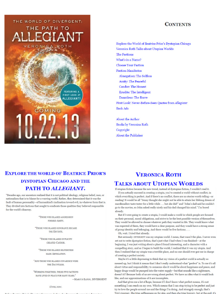 The World of Divergent | PDF