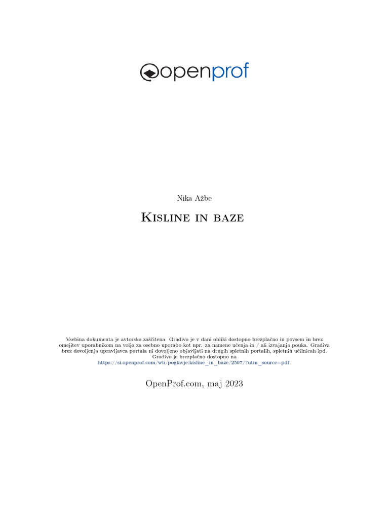 Kisline in Baze 0 1 0 2507 | PDF