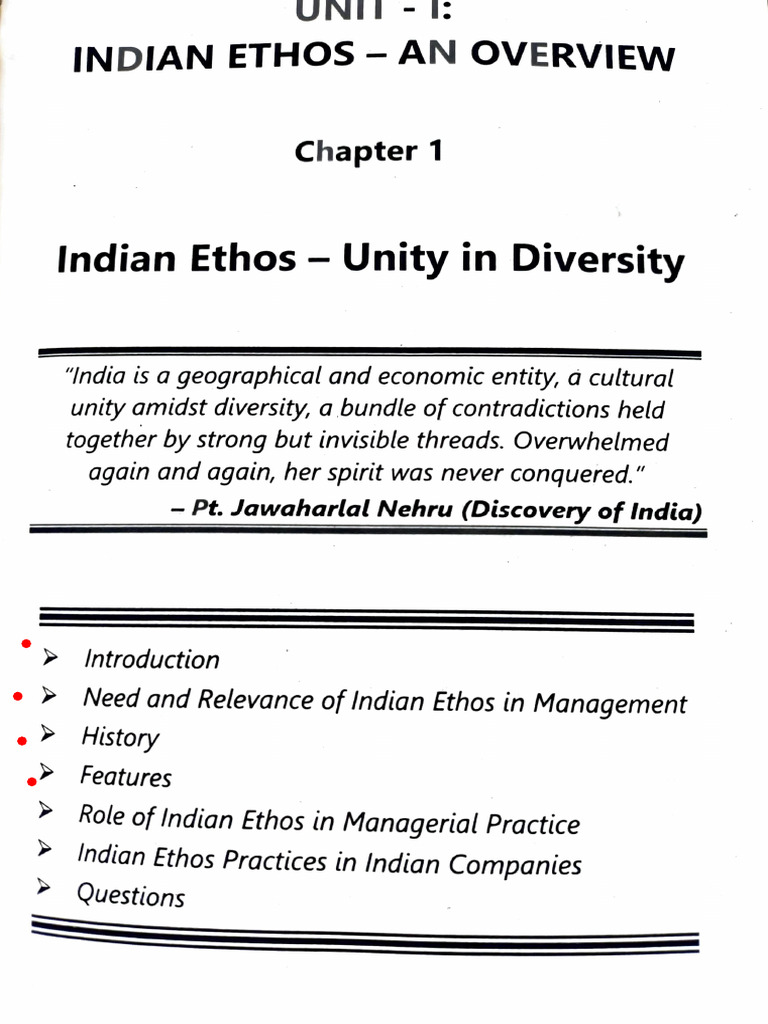 Indian Ethos in Management Overview | PDF | Thought