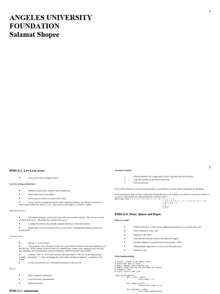 Salamat Shopee - Reference Material | PDF