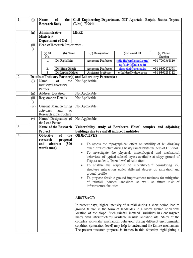 Project Proposal Borcherra Hostel - Draft | PDF