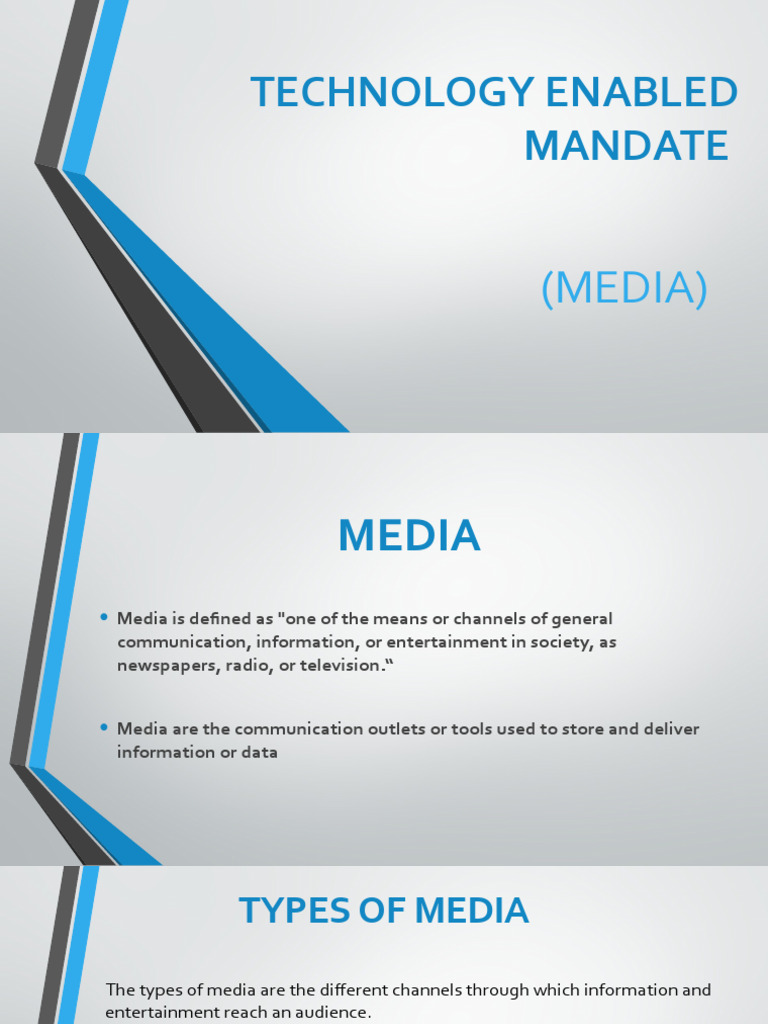 Technology Enabled Mandate | PDF | Mass Media | Social Media