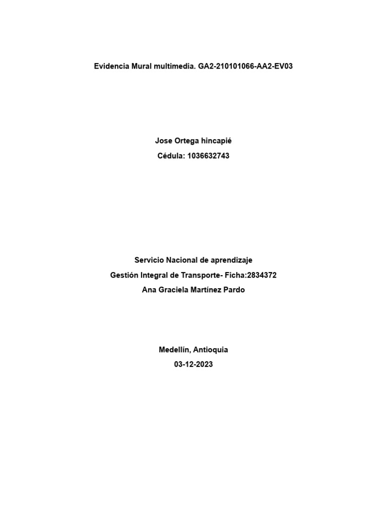 Mural Multimedia. GA2-210101066-AA2-EV03 | PDF