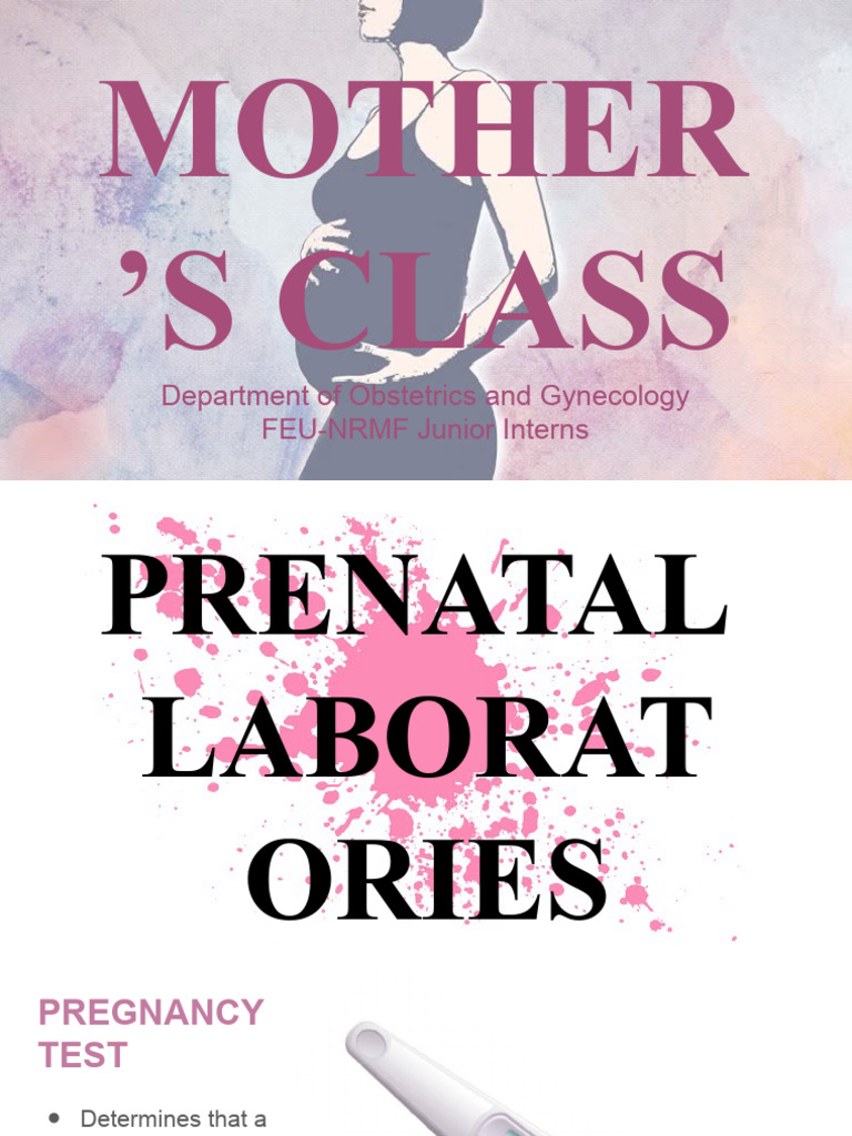 Mother's Class | PDF | Pregnancy | Fetus