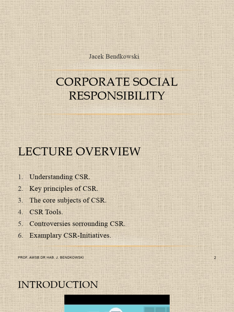 W06 - Corporate Social Responsibility | PDF