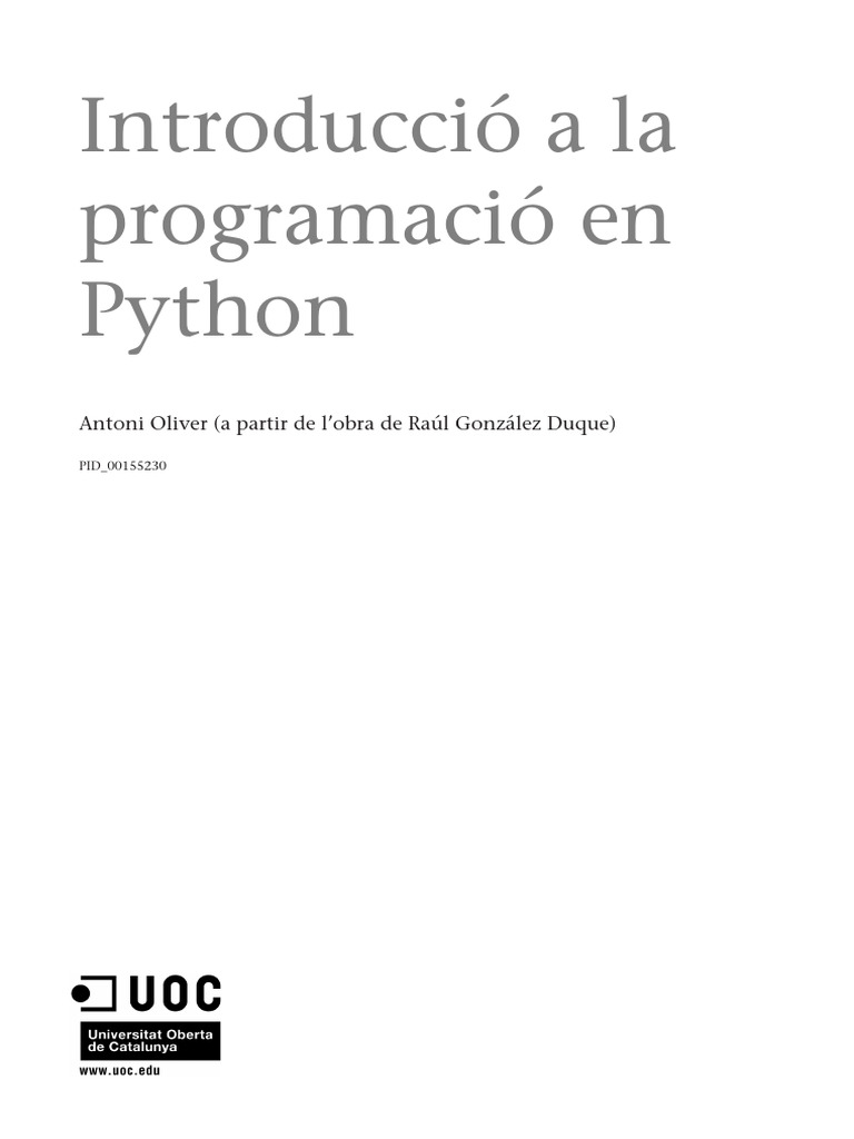 Lingüística Computacional - Mòdul2 - Introducció A La Programació en Python | PDF