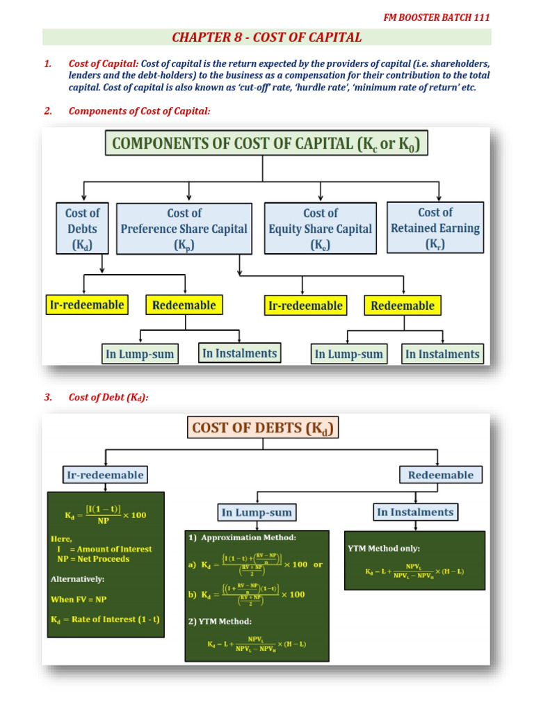 Cost of Capital | PDF | Cost Of Capital | Discounted Cash Flow