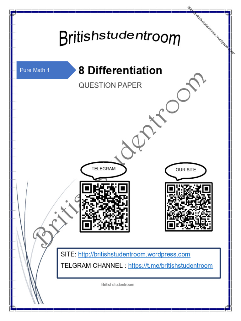 8 Differentiation | PDF