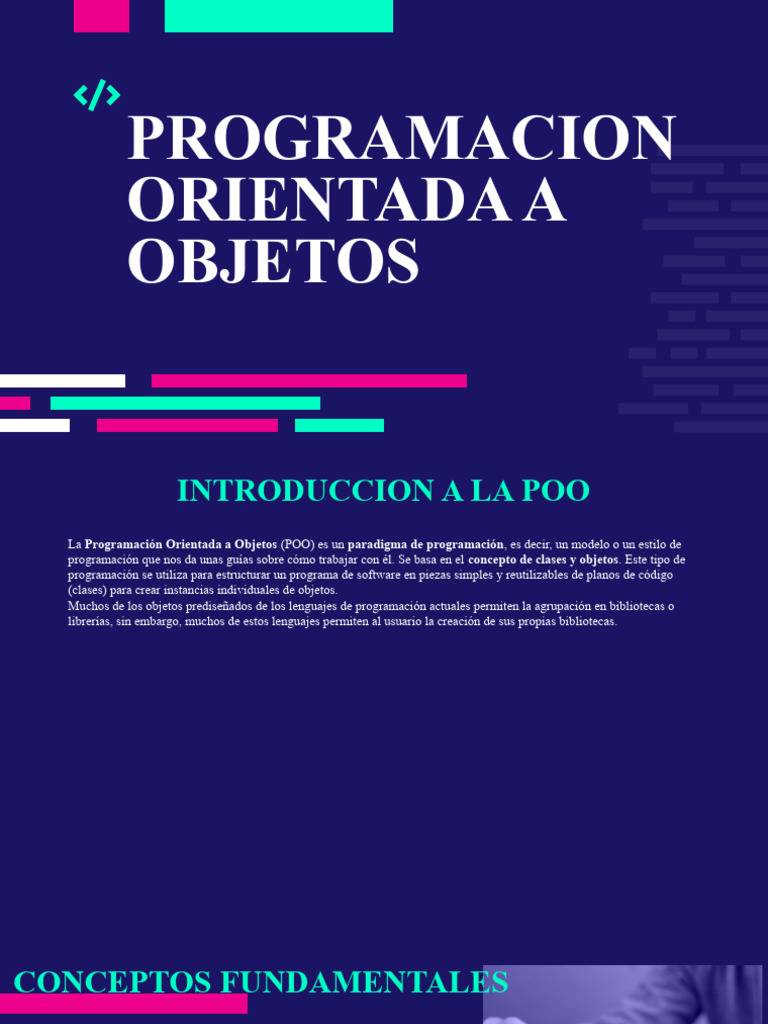 Programacion Orientada A Objetos | PDF | Objeto (informática) | Programación orientada a objetos