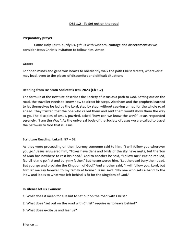 1.2 To Set Out On The Road . | PDF