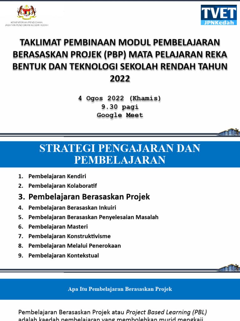 Taklimat PBL | PDF Taklimat PBL | PDF