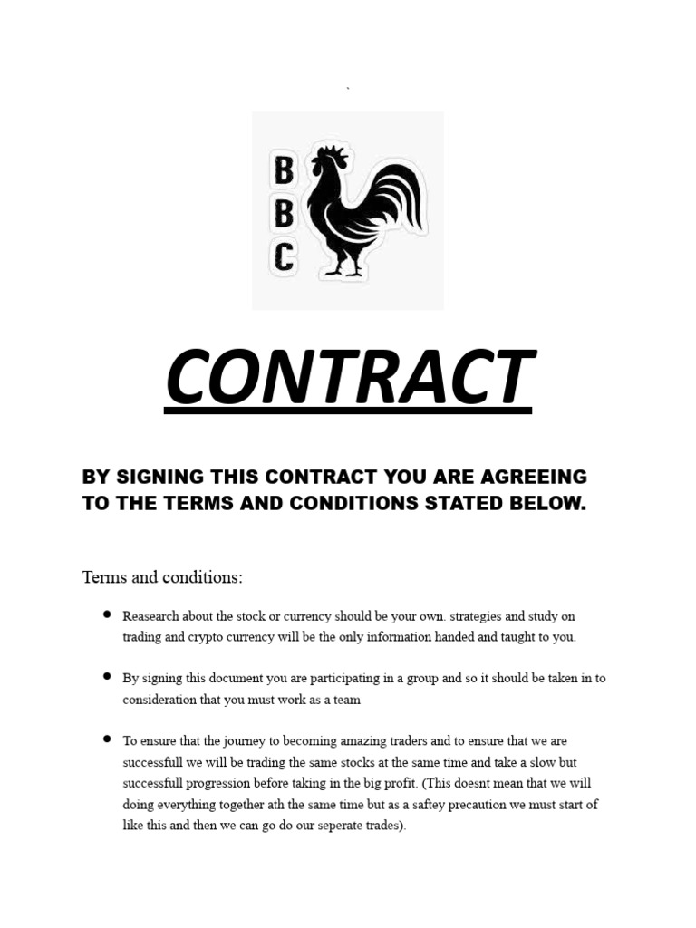 Legal BBC Contract | PDF | Business | Law