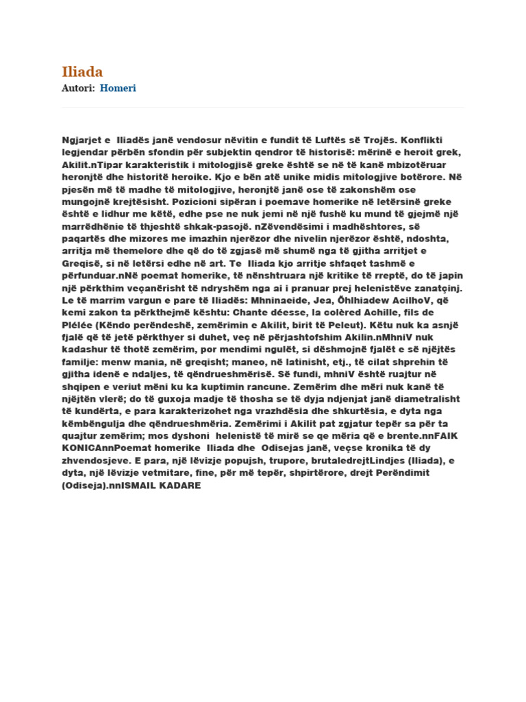 Iliada | PDF