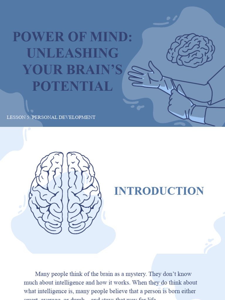 Lesson5 Perdev g4 The Power of Minds | PDF | Brain | Thought
